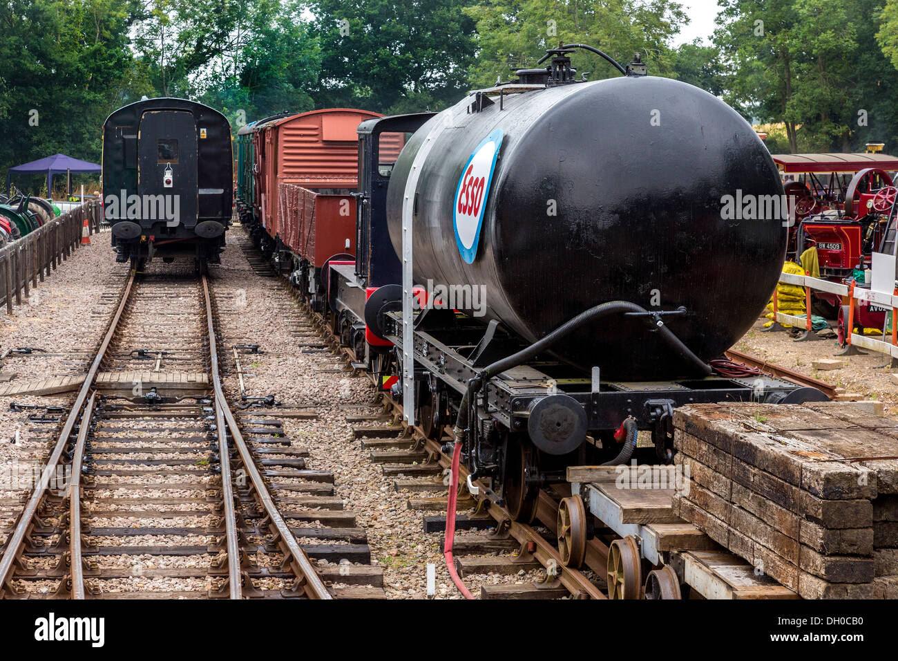 Goods coaches in the sidings at the Whitwell & Reepham Steam Railway ...