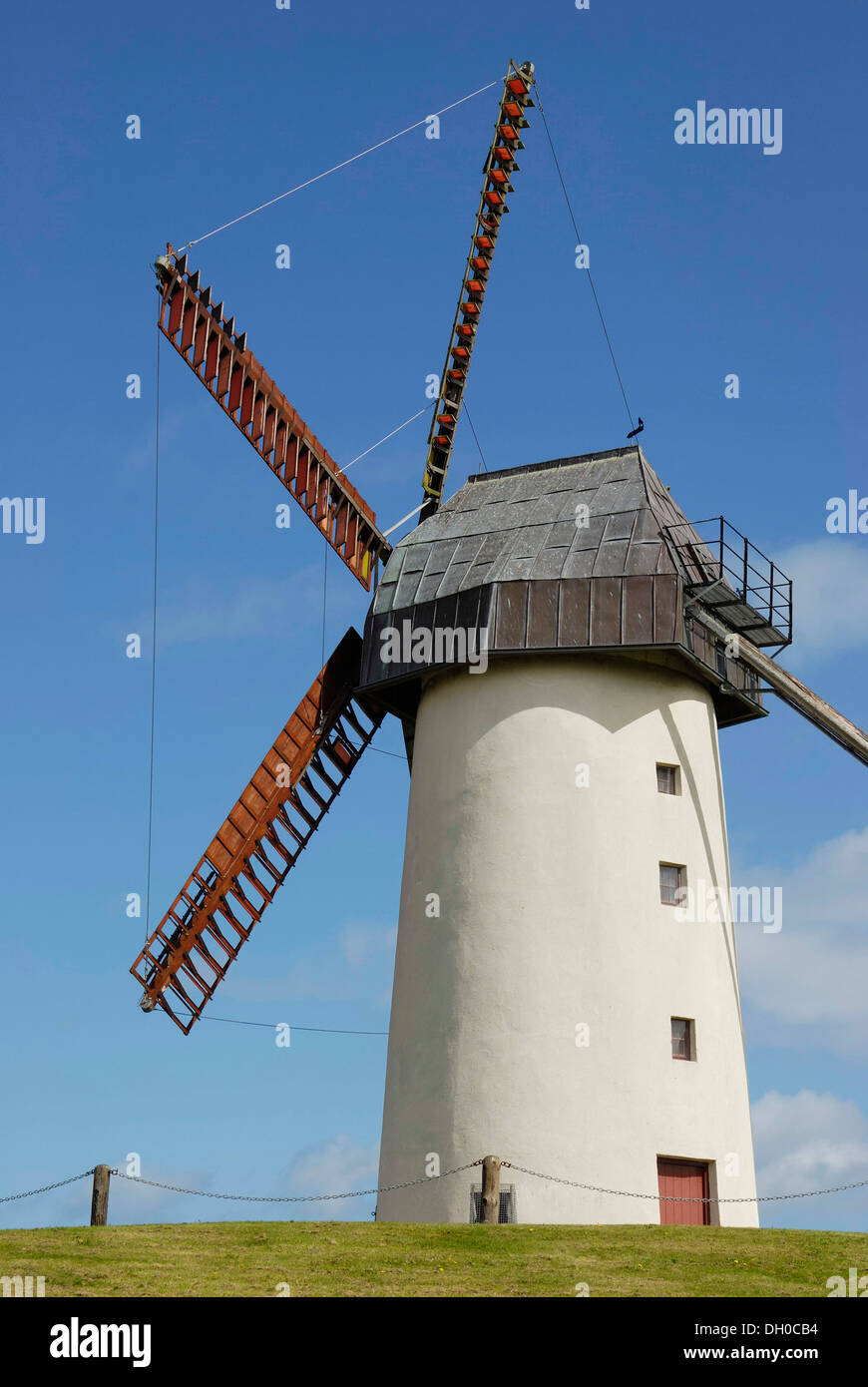 5-wing windmill with moving rotor tower at Skerries, County Dublin ...