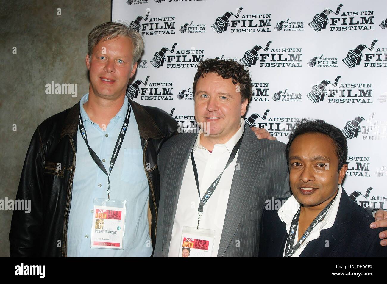 Oct. 25, 2013 - Austin, Texas, U.S. - Left to Right:Producer Peter Touche with stars Rumer ...