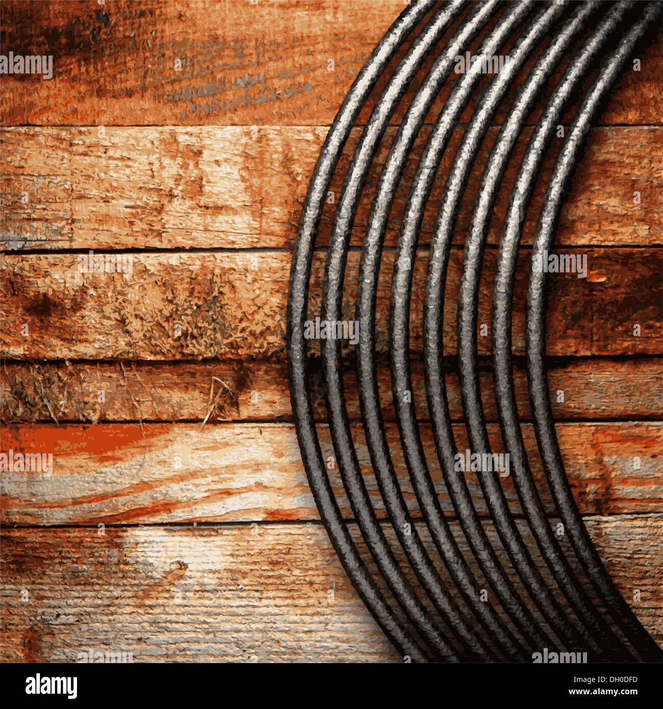 metal and wood background Stock Photo - Alamy