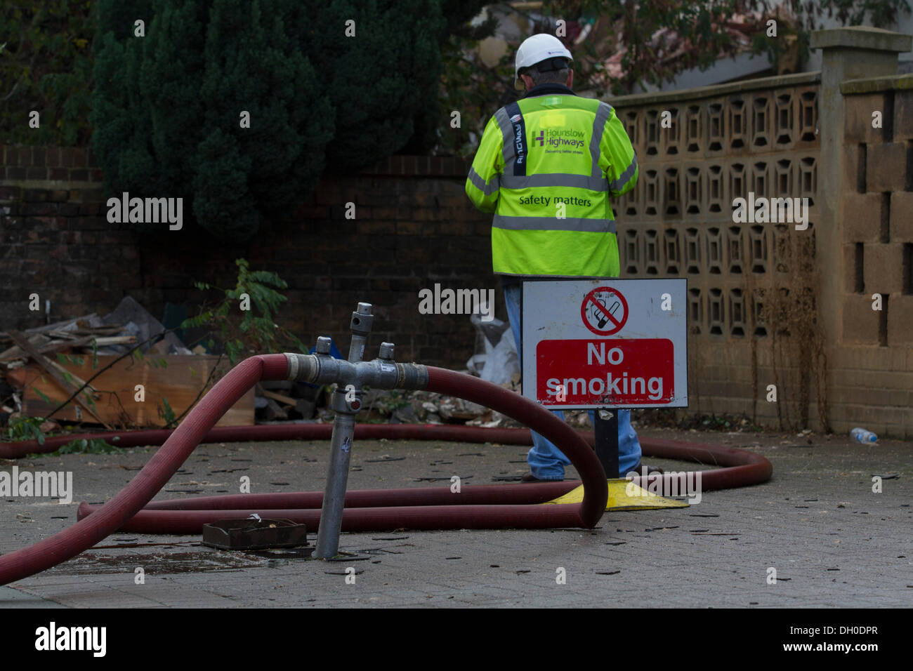 Hounslow gas explosion hi-res stock photography and images - Alamy
