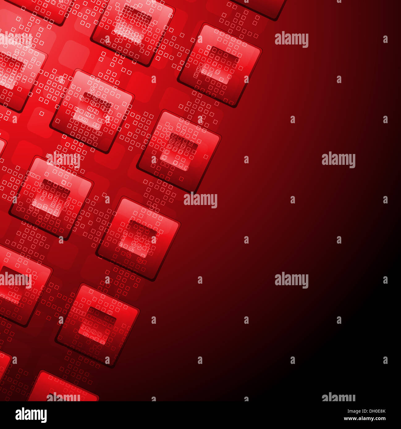 Red technical background. Eps 10 vector illustration Stock Photo - Alamy