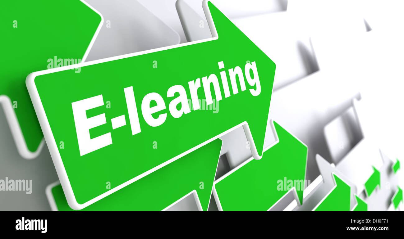 E-Learning. Educational Background Stock Photo - Alamy