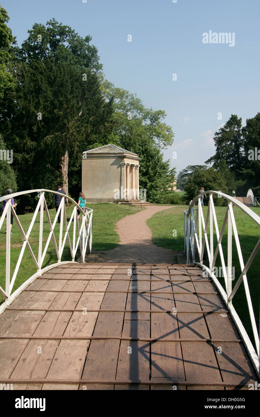 Island Bridge and Pavilion Croome Park Landscaped Gardens NT ...