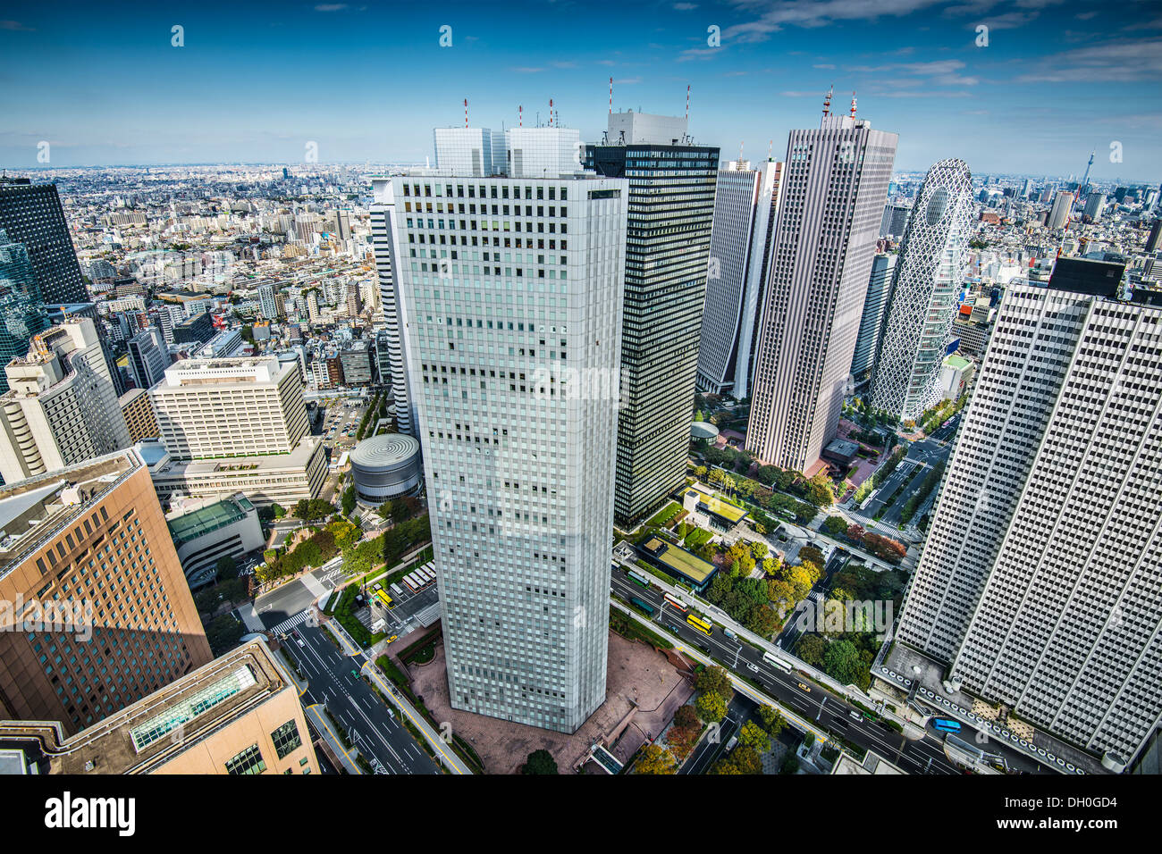Financial buildings in Shinjuku, Tokyo, Japan Stock Photo - Alamy