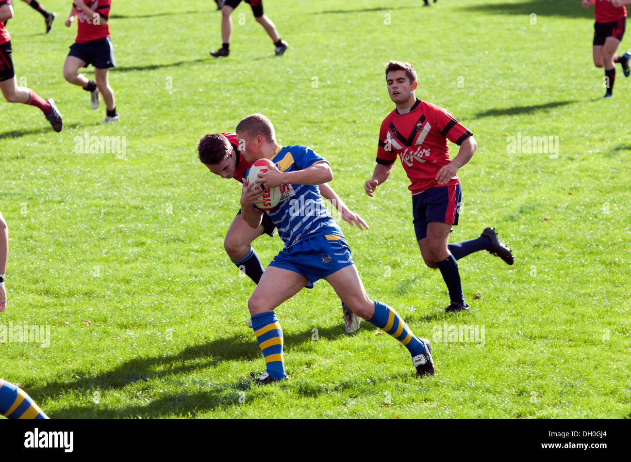 University sport, men`s Rugby League Stock Photo - Alamy