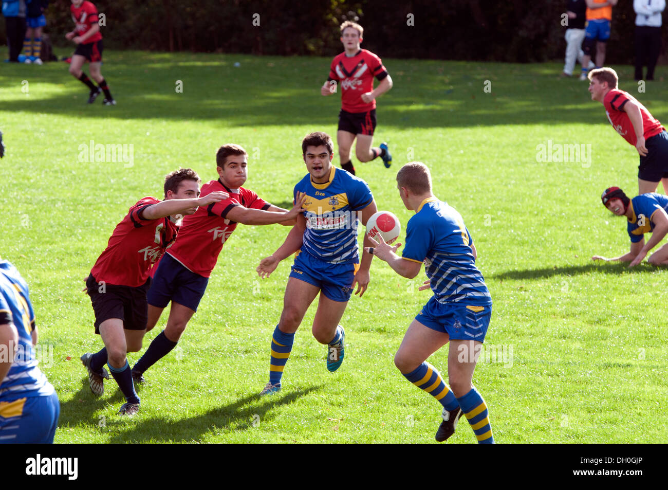 University sport, men`s Rugby League Stock Photo - Alamy