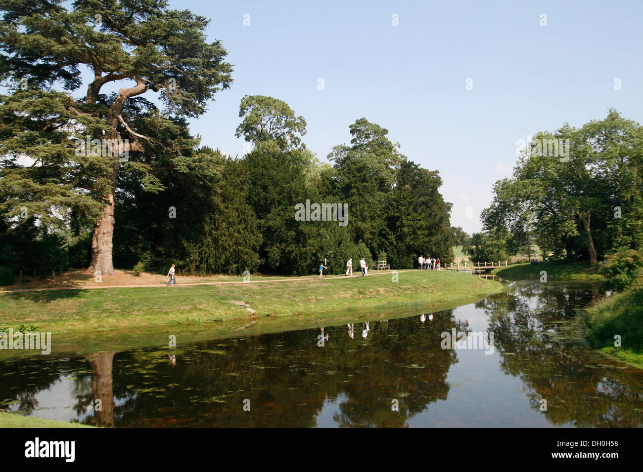 Lake Croome Park Landscaped Gardens NT Worcestershire England UK Stock ...