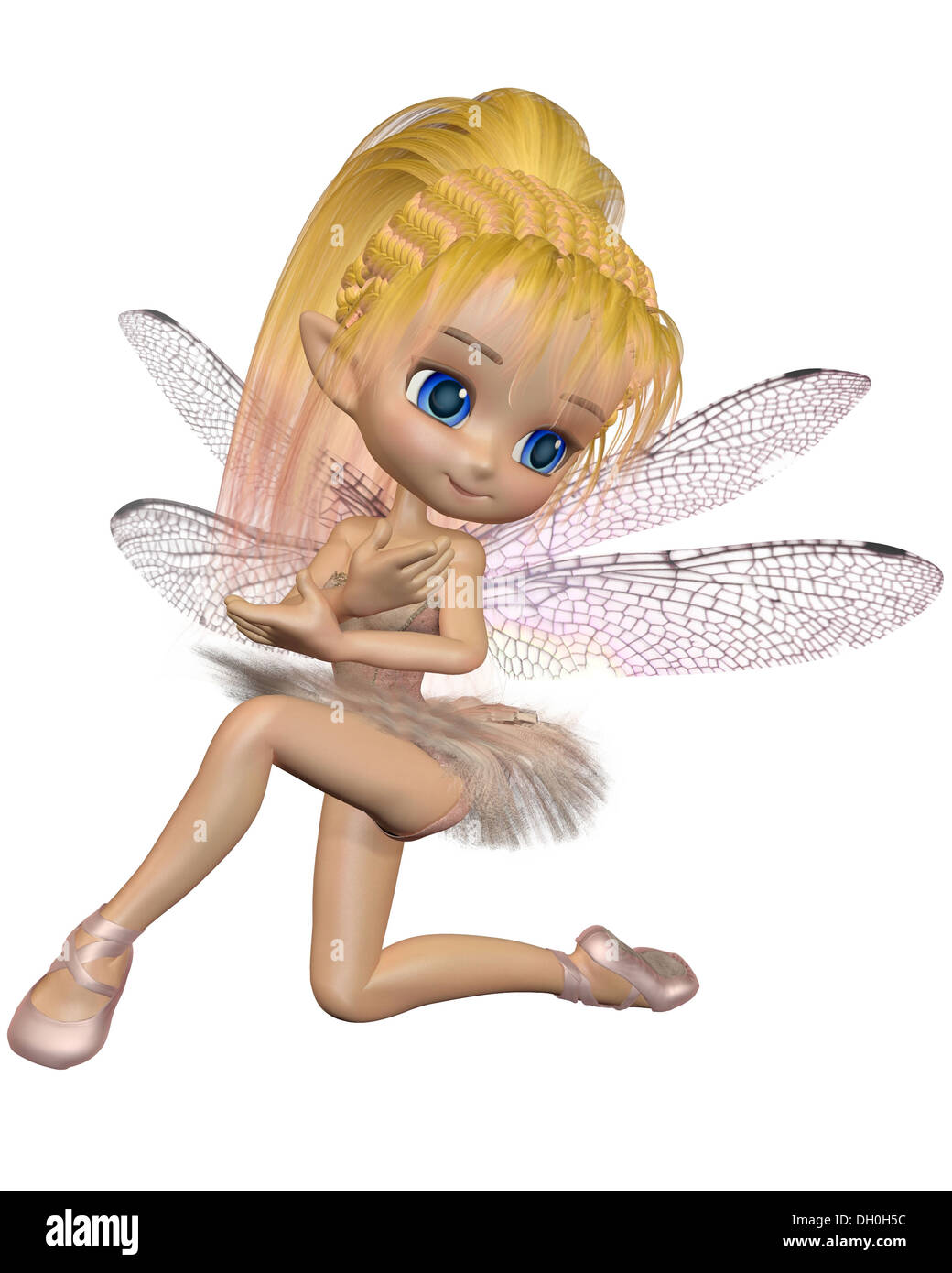 Toon Dragonfly Ballerina Fairy - Pink Stock Photo - Alamy