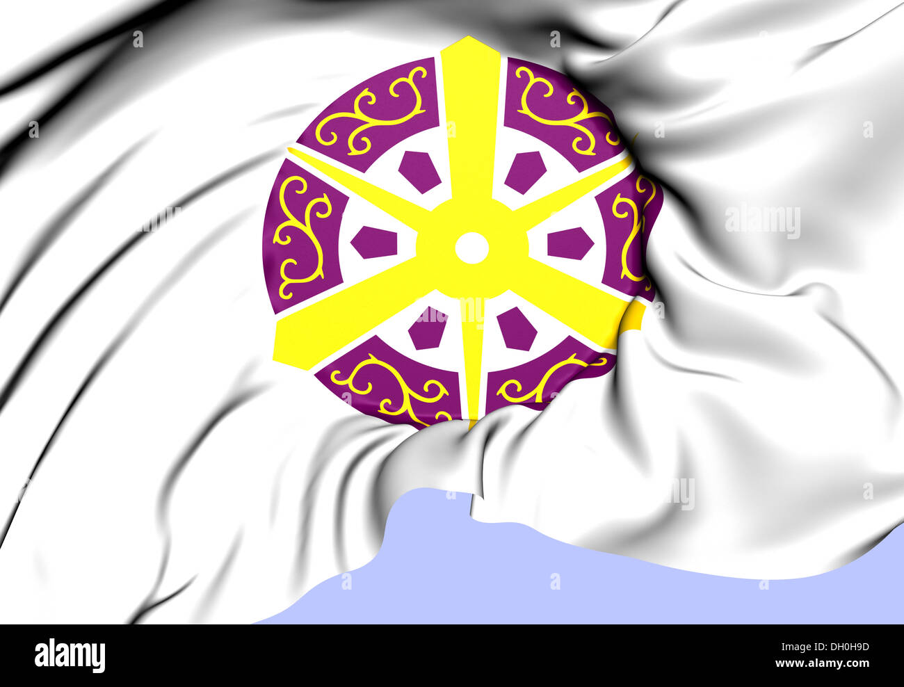 Flag of Kyoto City, Japan. Close Up Stock Photo - Alamy