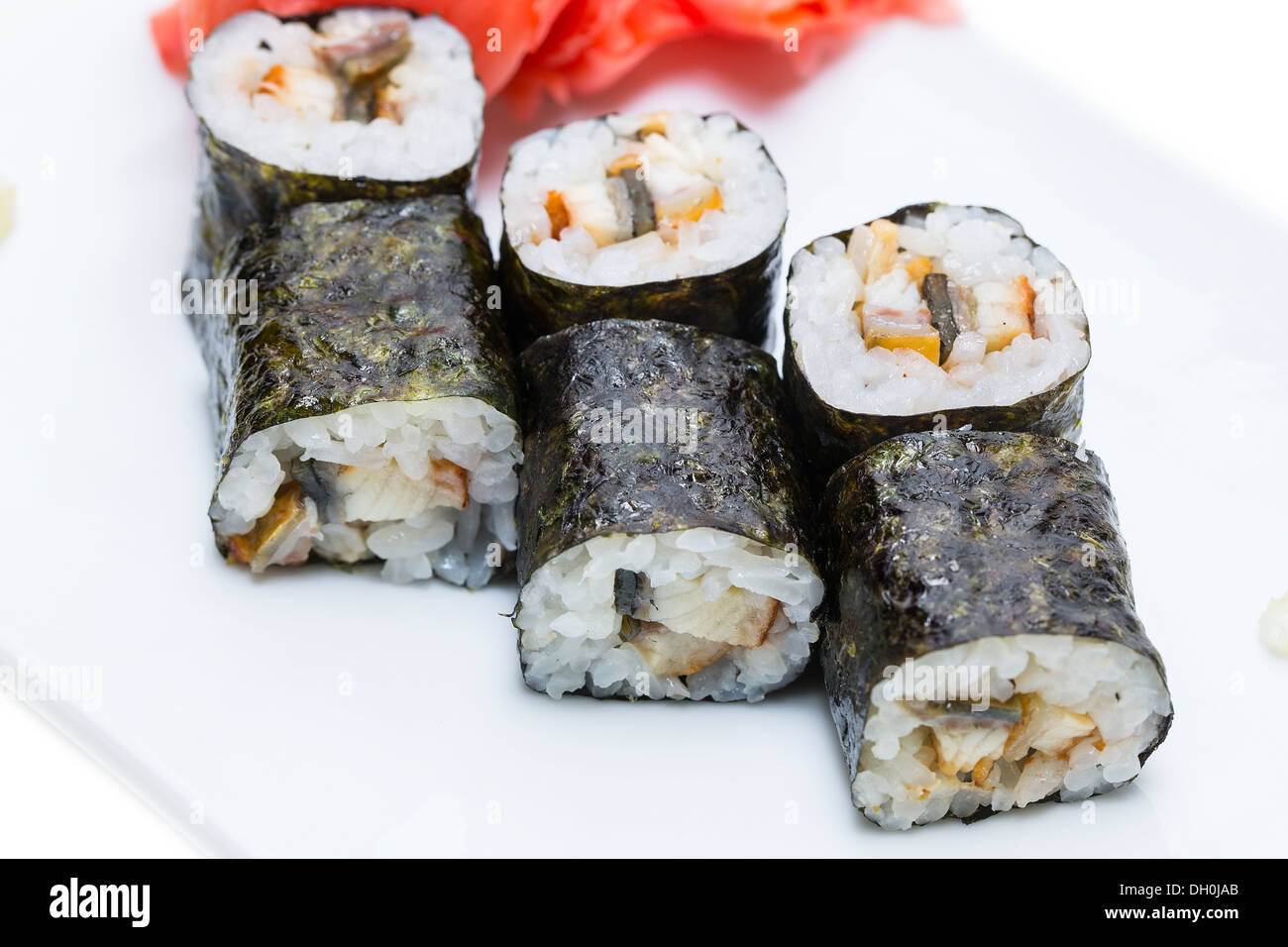delicious seafood sushi at a Japanese restaurant Stock Photo - Alamy