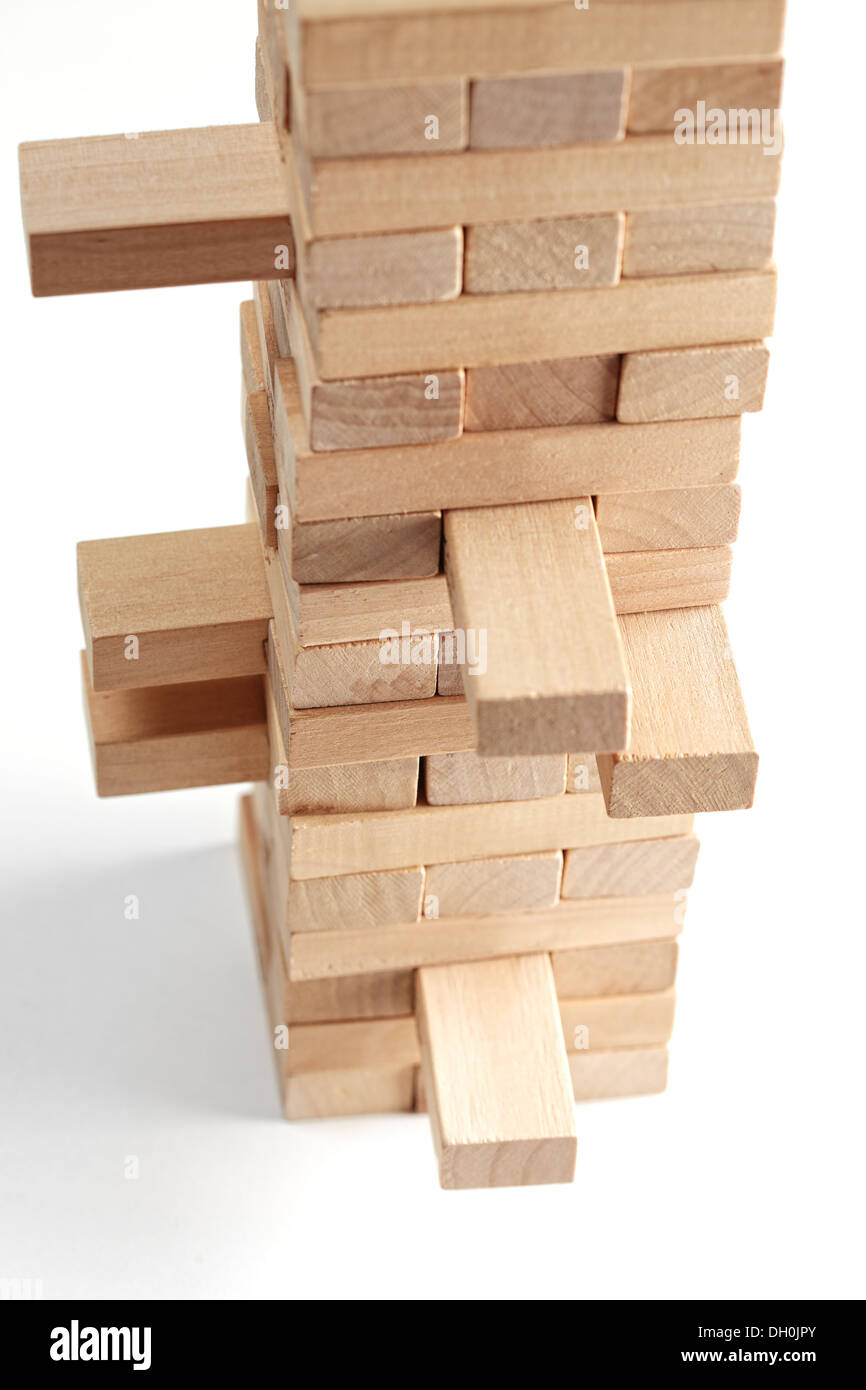 Stack of wooden blocks Stock Photo - Alamy