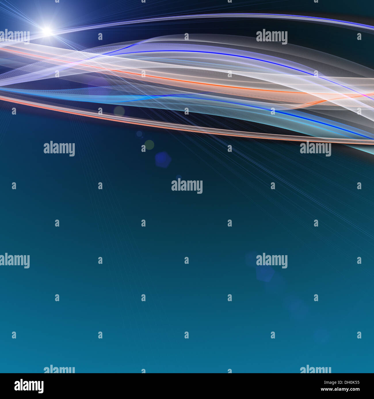 Futuristic technology wave background design with lights Stock Photo ...