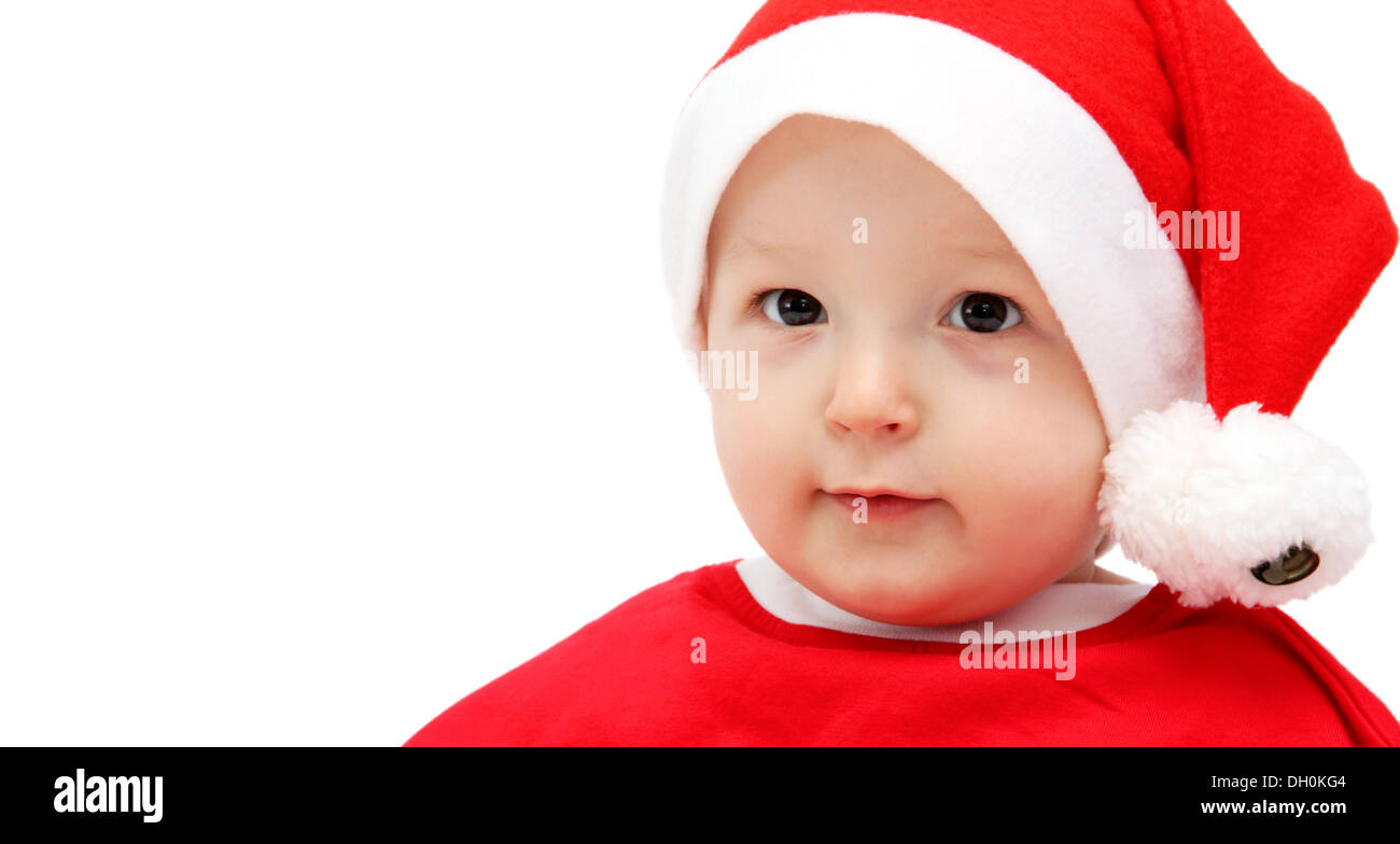 Cute santa baby Stock Photo - Alamy