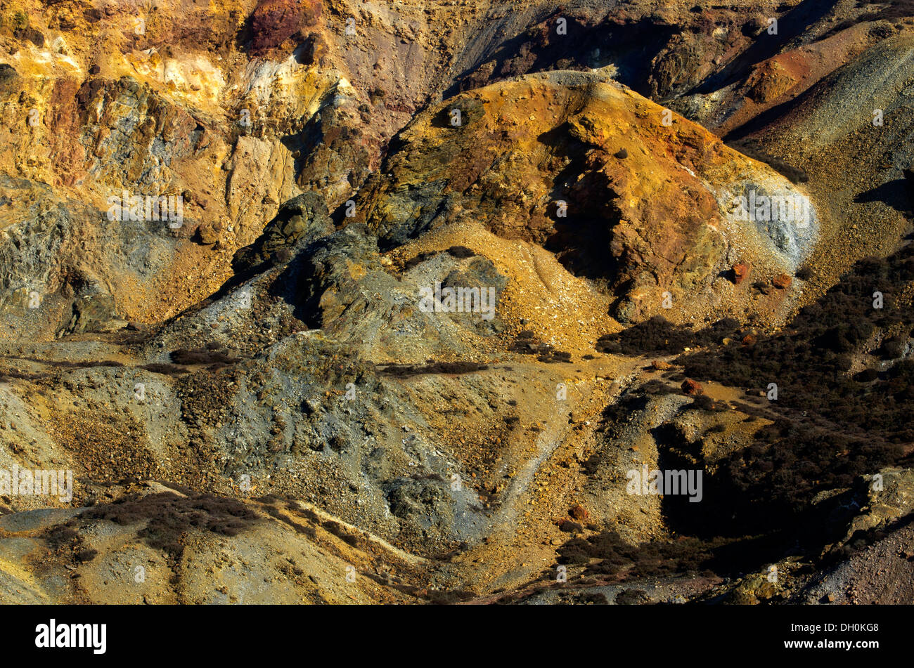 An old copper mine now an industrial heritage site. This is a quarry ...