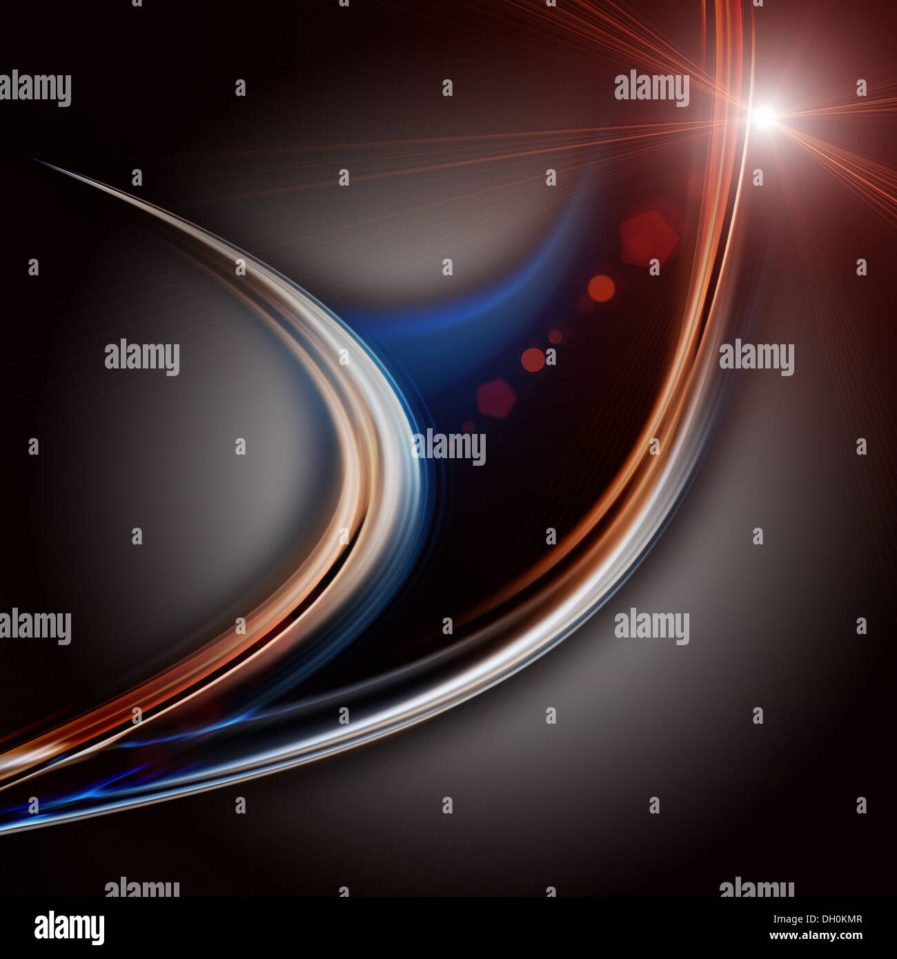 Futuristic technology wave background design with lights Stock Photo ...