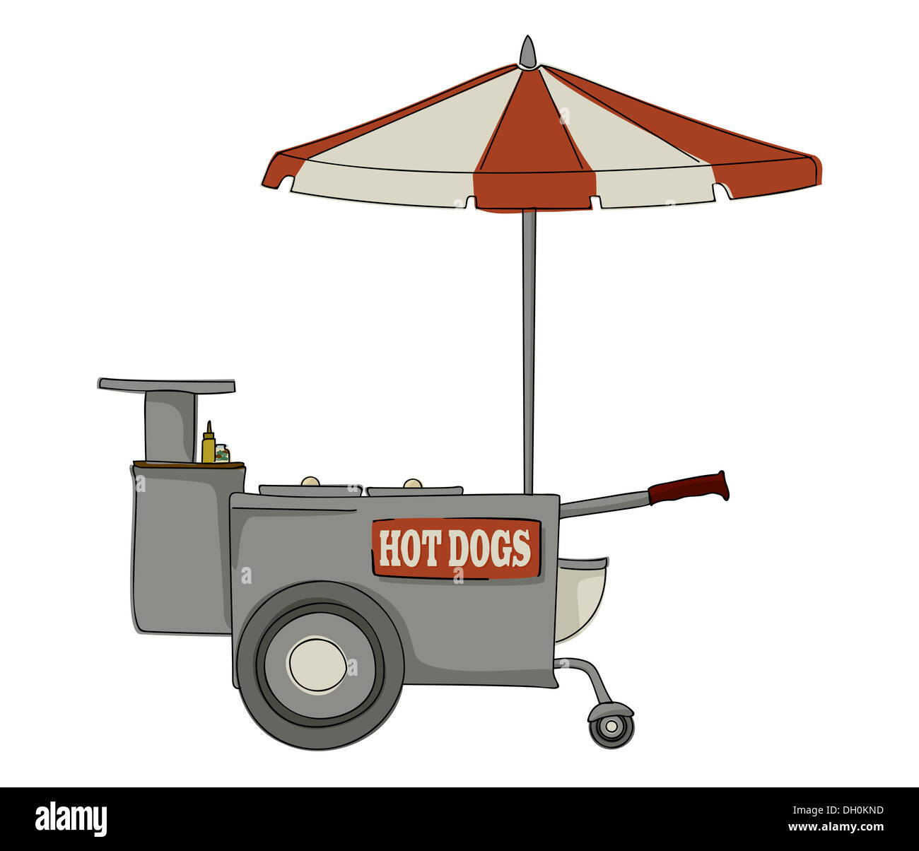 Hot food fast stall Cut Out Stock Images & Pictures - Alamy