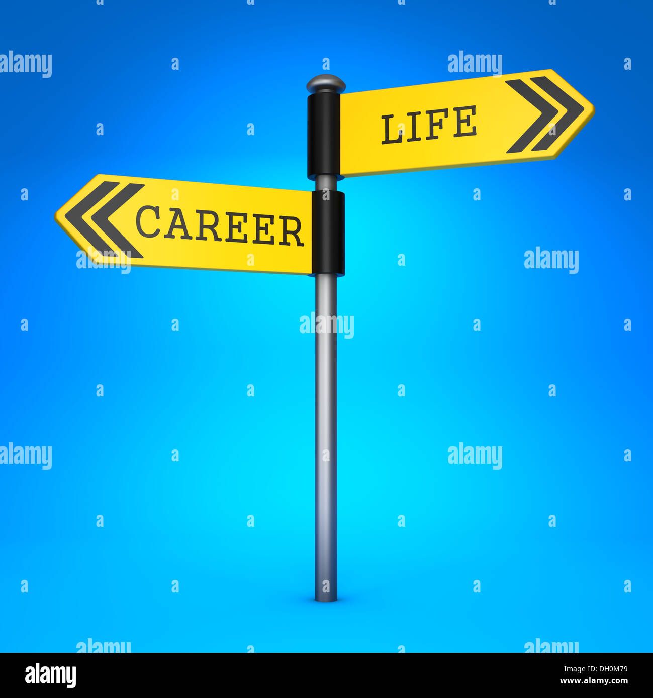 Career or Life. Concept of Choice Stock Photo - Alamy