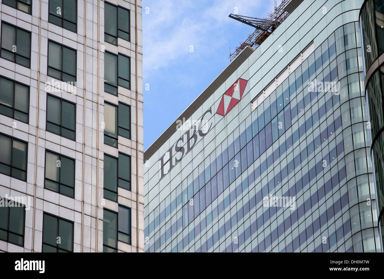 26/10/2013 HSBC. Financial Services Company Sign, Canary Wharf ...