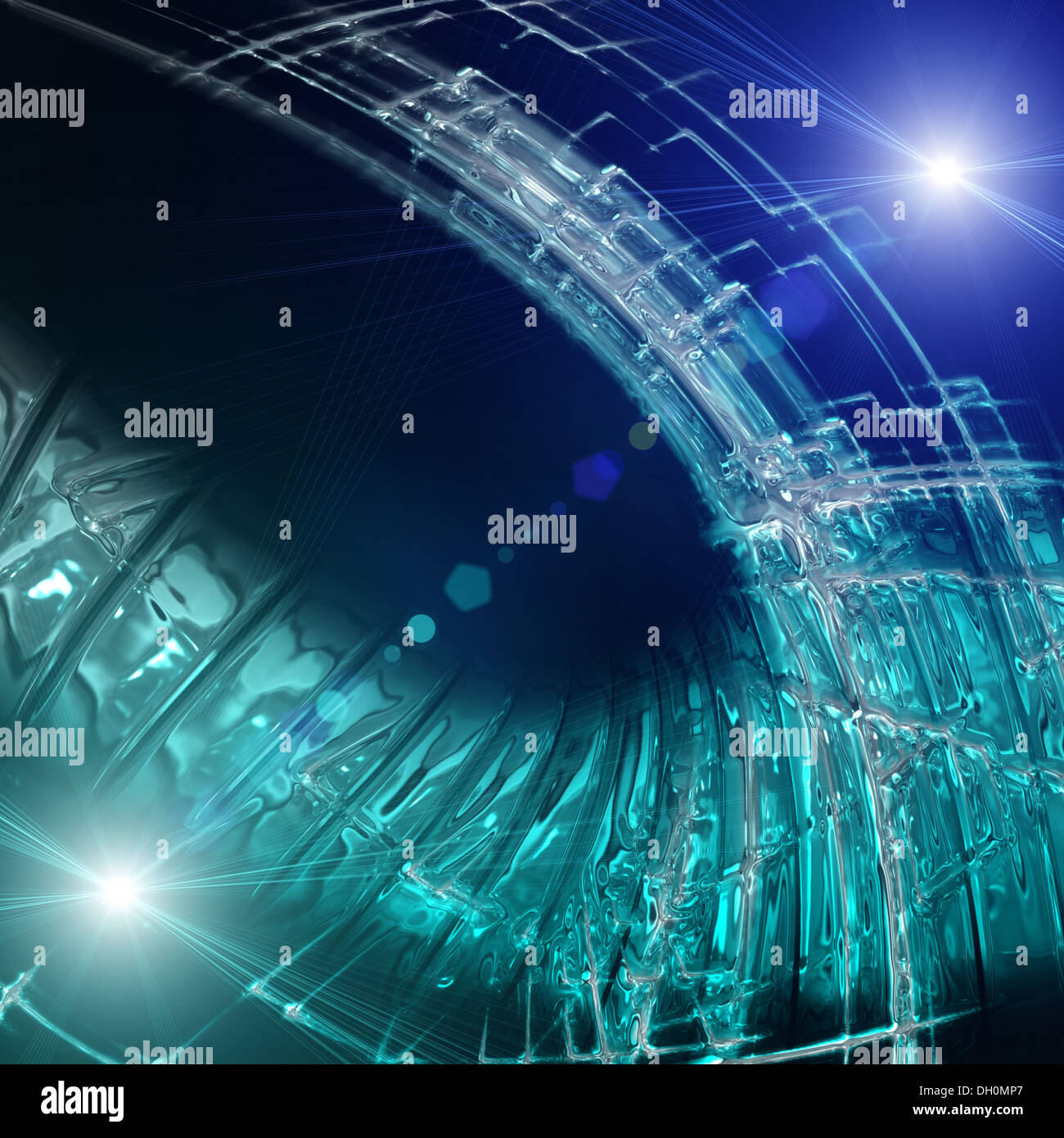 Futuristic technology wave background design with lights Stock Photo ...