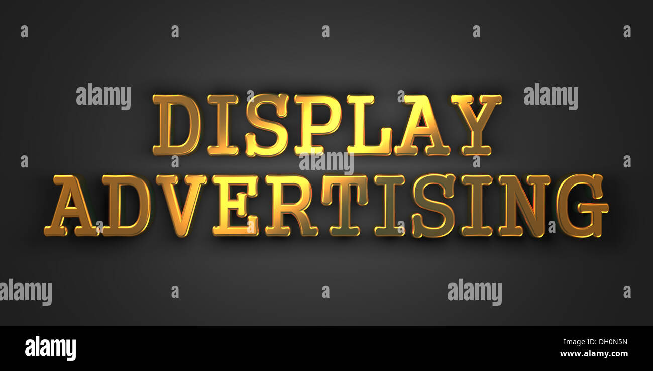 Display Advertising. Marketing Concept Stock Photo - Alamy