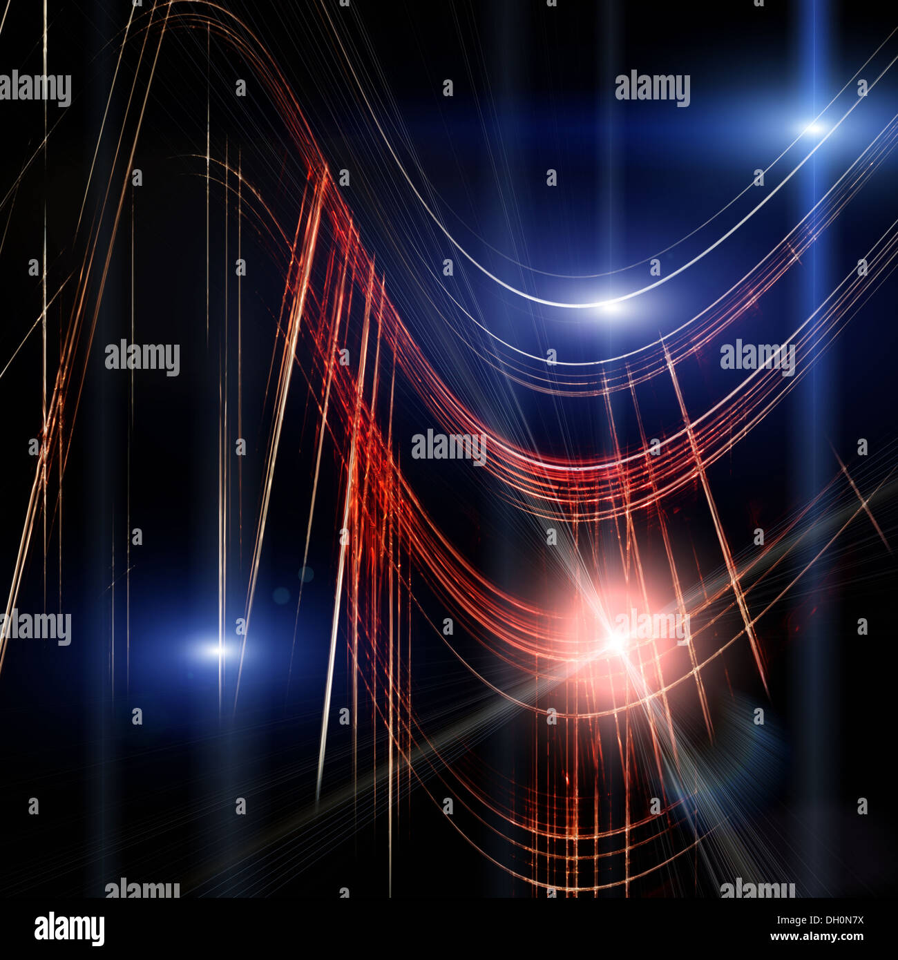 Futuristic technology wave background design with lights Stock Photo ...