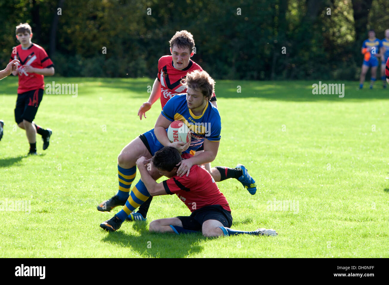 University sport, men`s Rugby League Stock Photo - Alamy