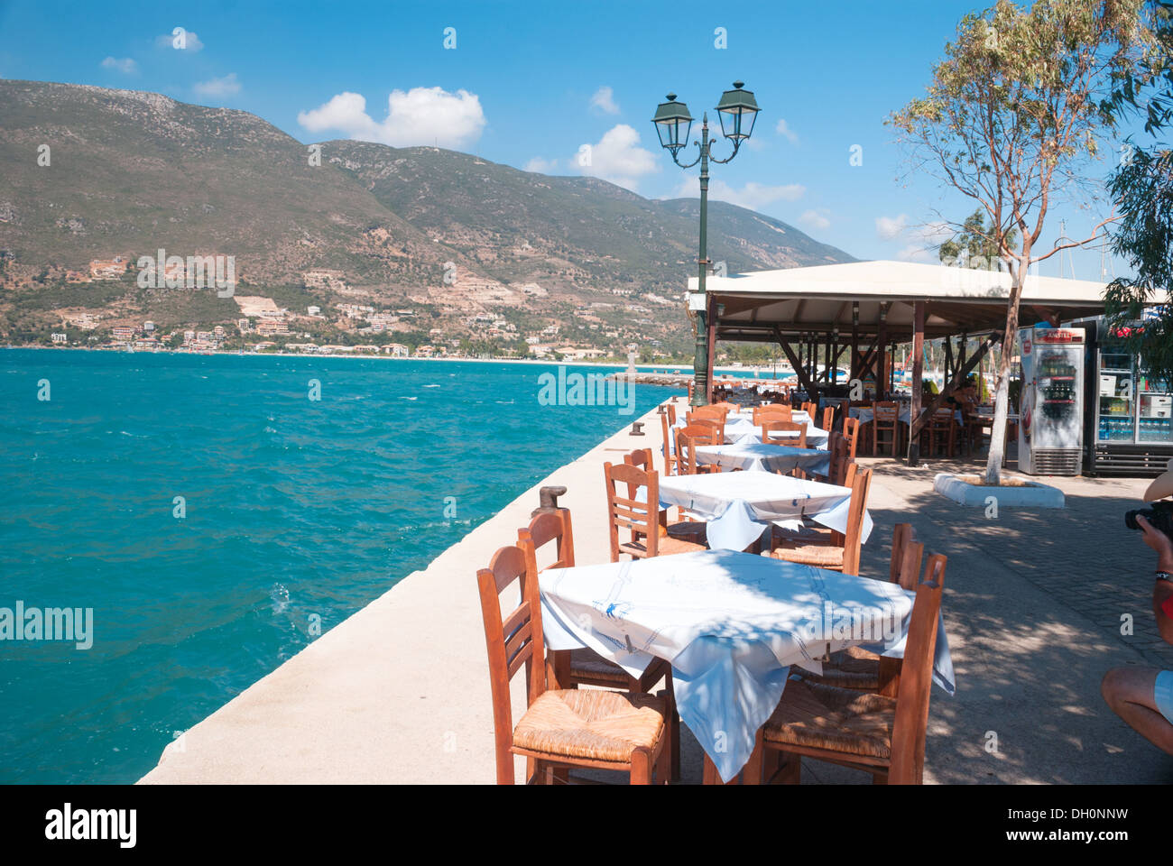 Village of Vasiliki on the Ionian island of Lefkas Greece Stock Photo ...