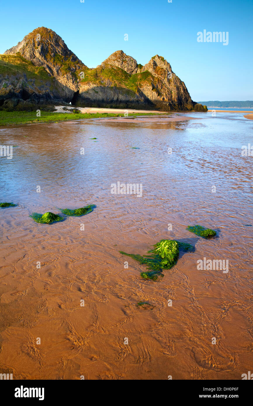Three Cliffs Bay, Gower peninsula, Wales Stock Photo - Alamy