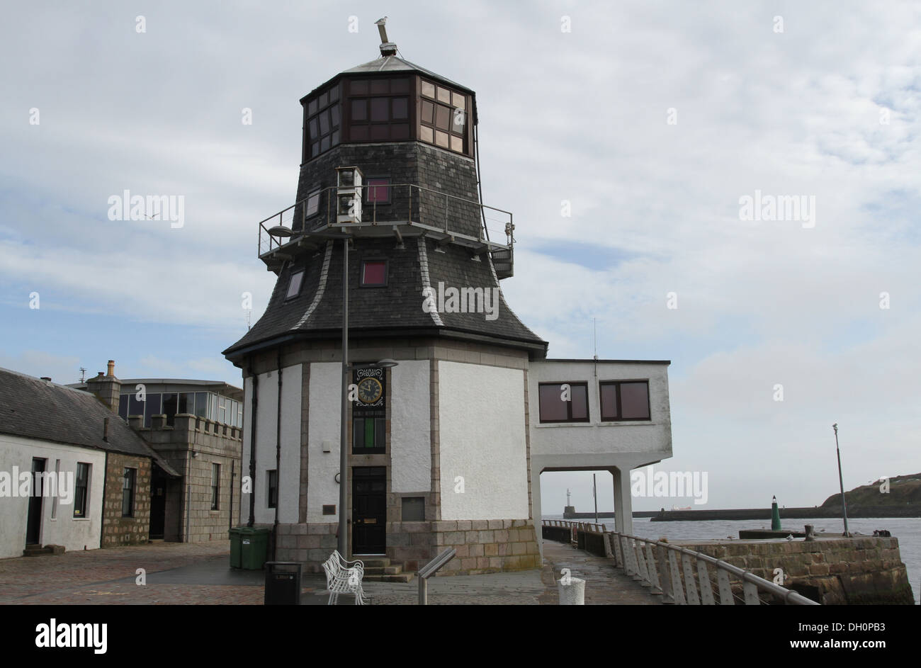 Old control tower aberdeen harbour hi-res stock photography and images ...
