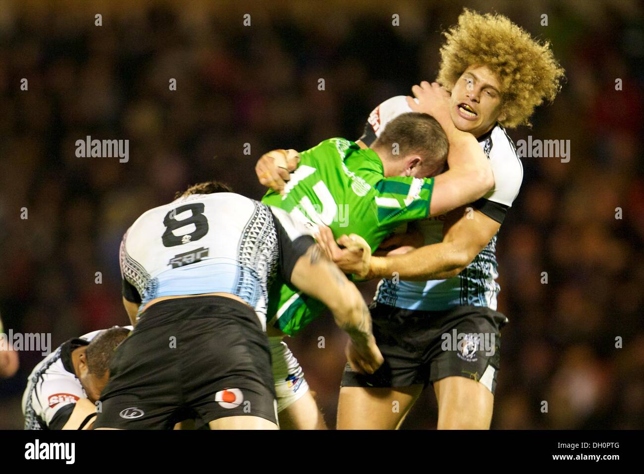Rugby league world cup 2013 group fiji ireland spotland hi-res stock ...
