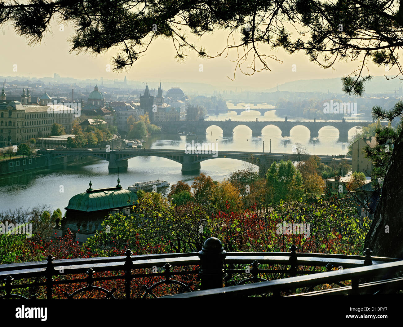 famous Prague bridges Stock Photo - Alamy