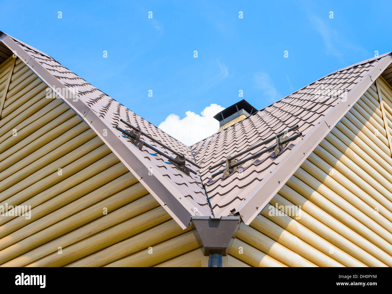 pipe on the roof Stock Photo - Alamy