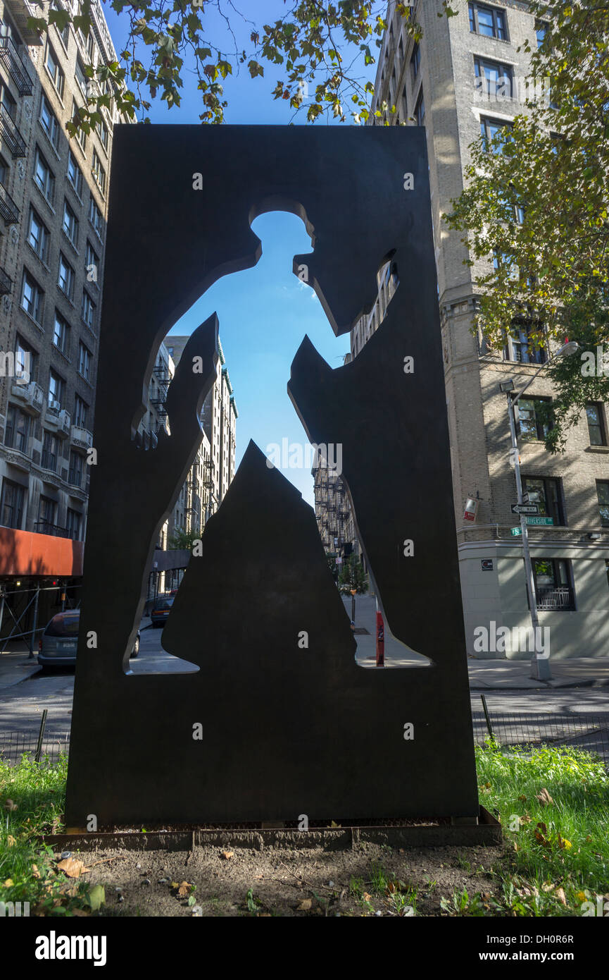 The Ralph Ellison Memorial on Riverside Drive in Harlem in New York ...