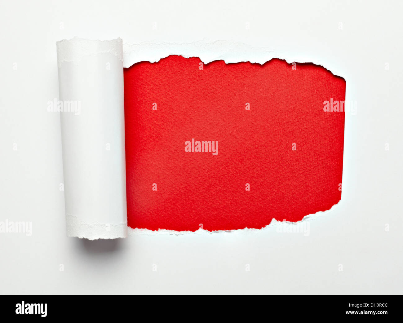 paper hole ripped Stock Photo - Alamy