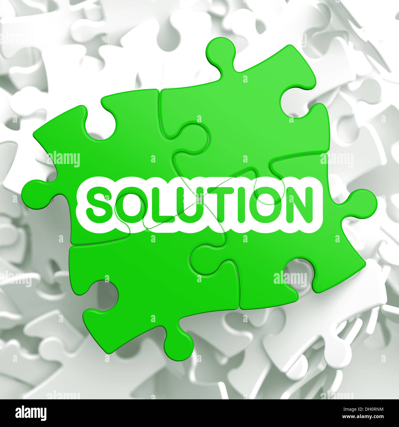 Solution. Puzzle Business Concept Stock Photo - Alamy