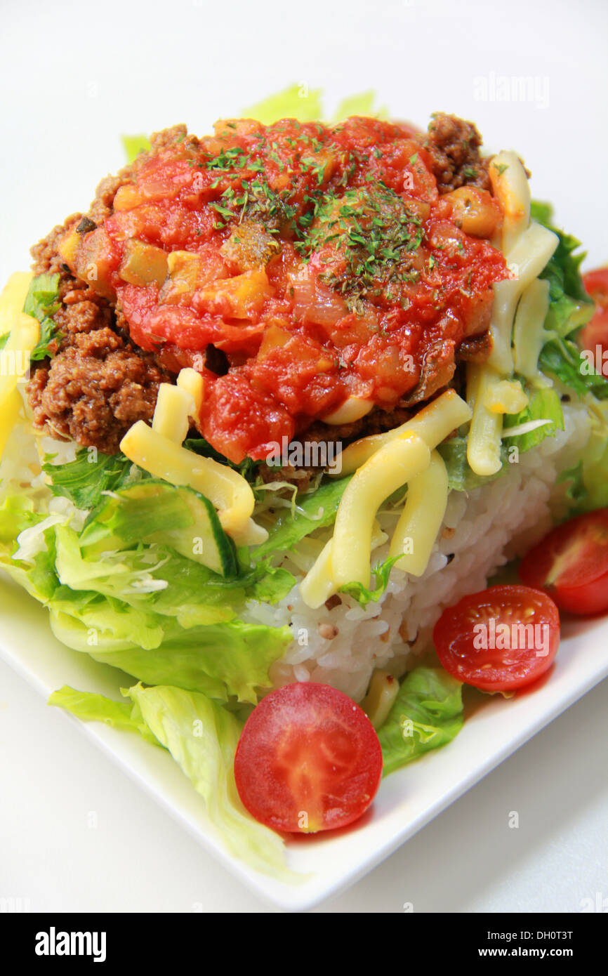 Taco rice hi-res stock photography and images - Alamy