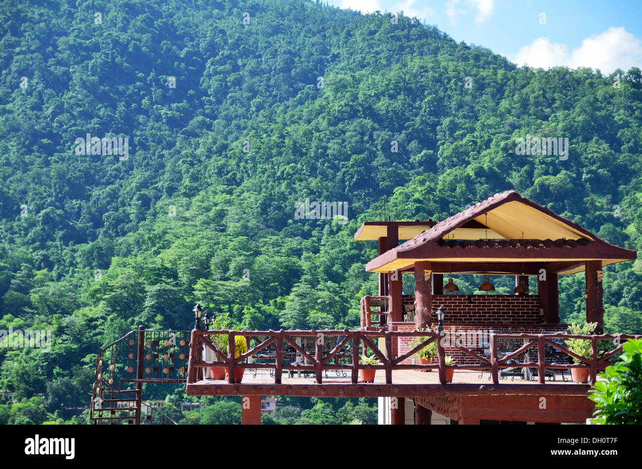 Rishikesh india cafe hi-res stock photography and images - Alamy