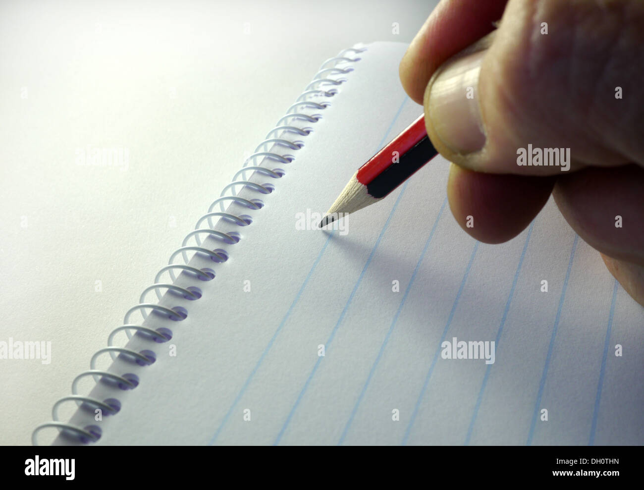 pencil making a note Stock Photo - Alamy