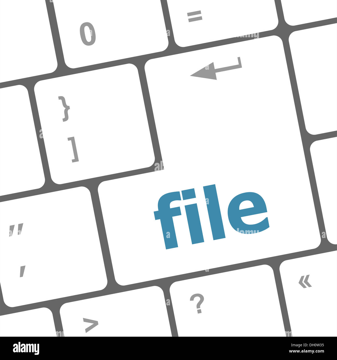 file button on computer pc keyboard key Stock Photo - Alamy