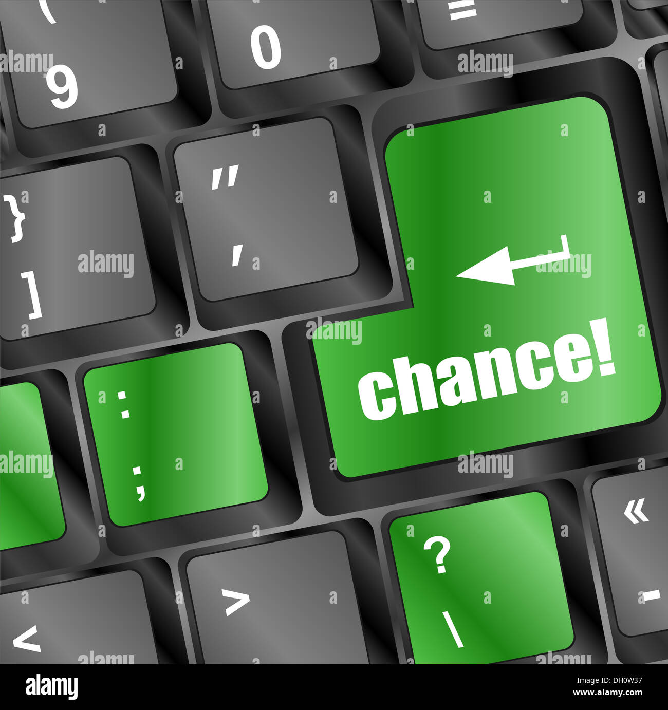chance button on computer keyboard key Stock Photo - Alamy