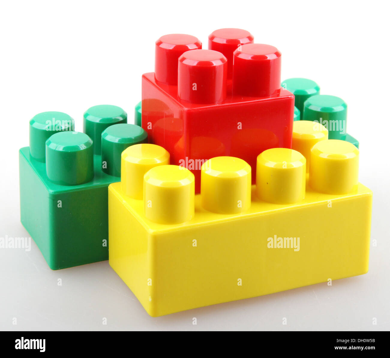 Plastic building blocks Stock Photo - Alamy