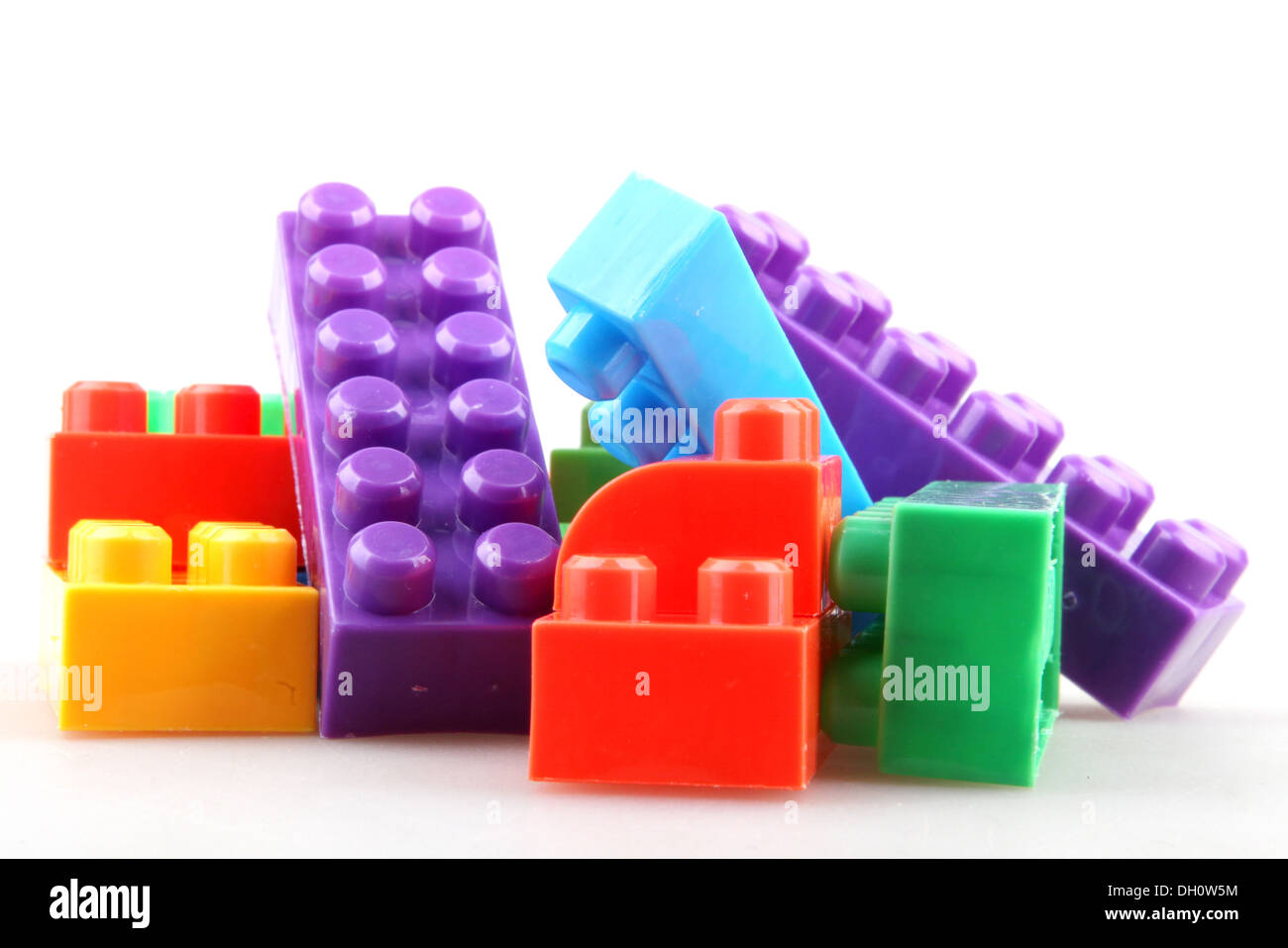 Plastic building blocks Stock Photo - Alamy