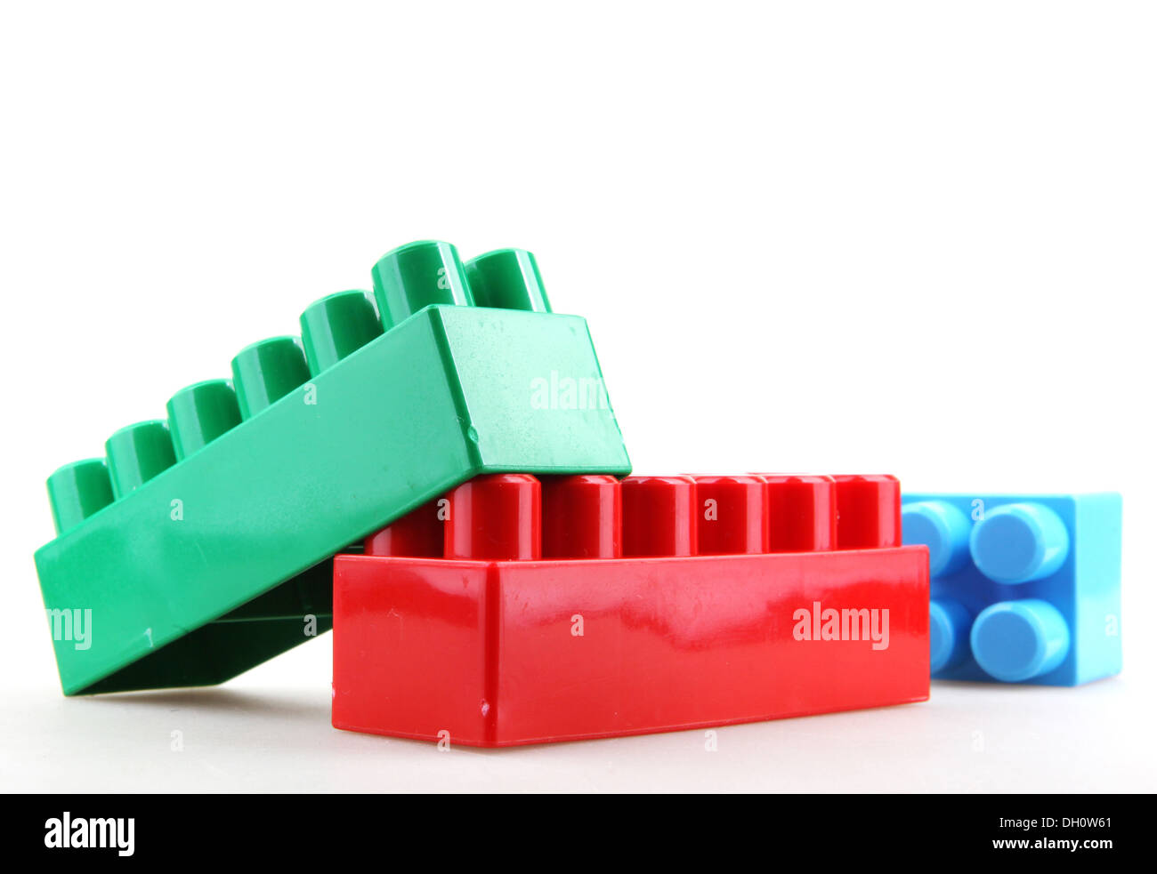 Plastic building blocks Stock Photo - Alamy