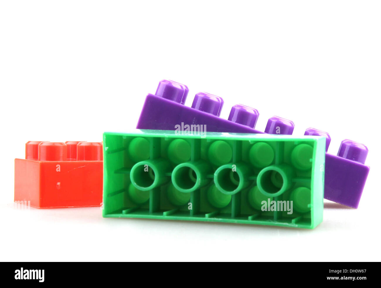 Plastic building blocks Stock Photo - Alamy
