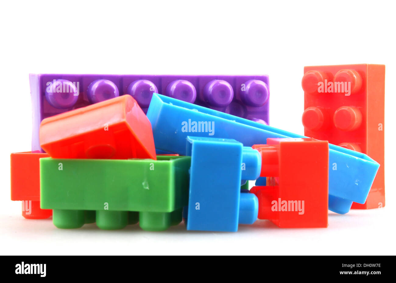 Plastic building blocks Stock Photo - Alamy
