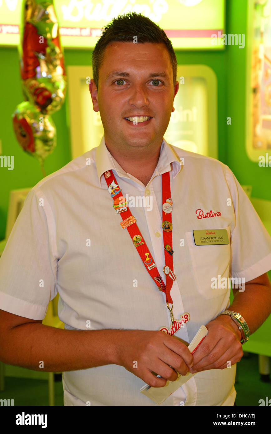 Male staff member at Butlins Skegness, Ingoldmells, Skegness ...