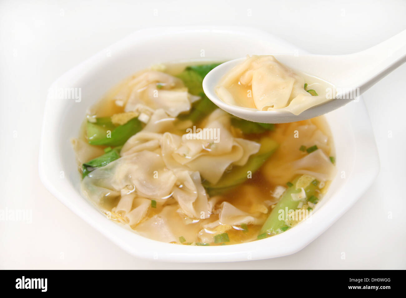 Spoon with wonton hi-res stock photography and images - Alamy
