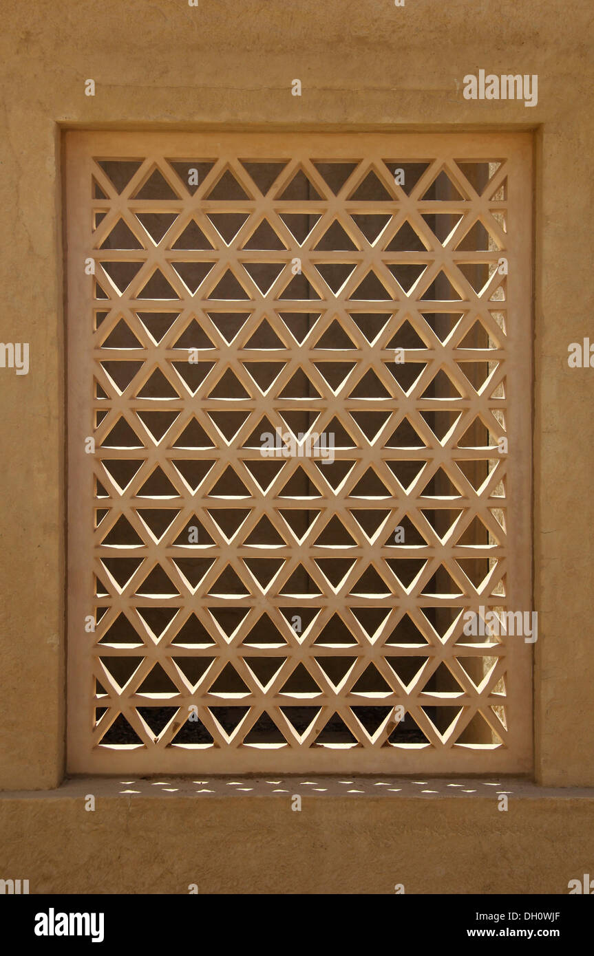 Window grate, Anantara Qasr Al Sarab Hotel, Rub al Khali, Emirate of ...