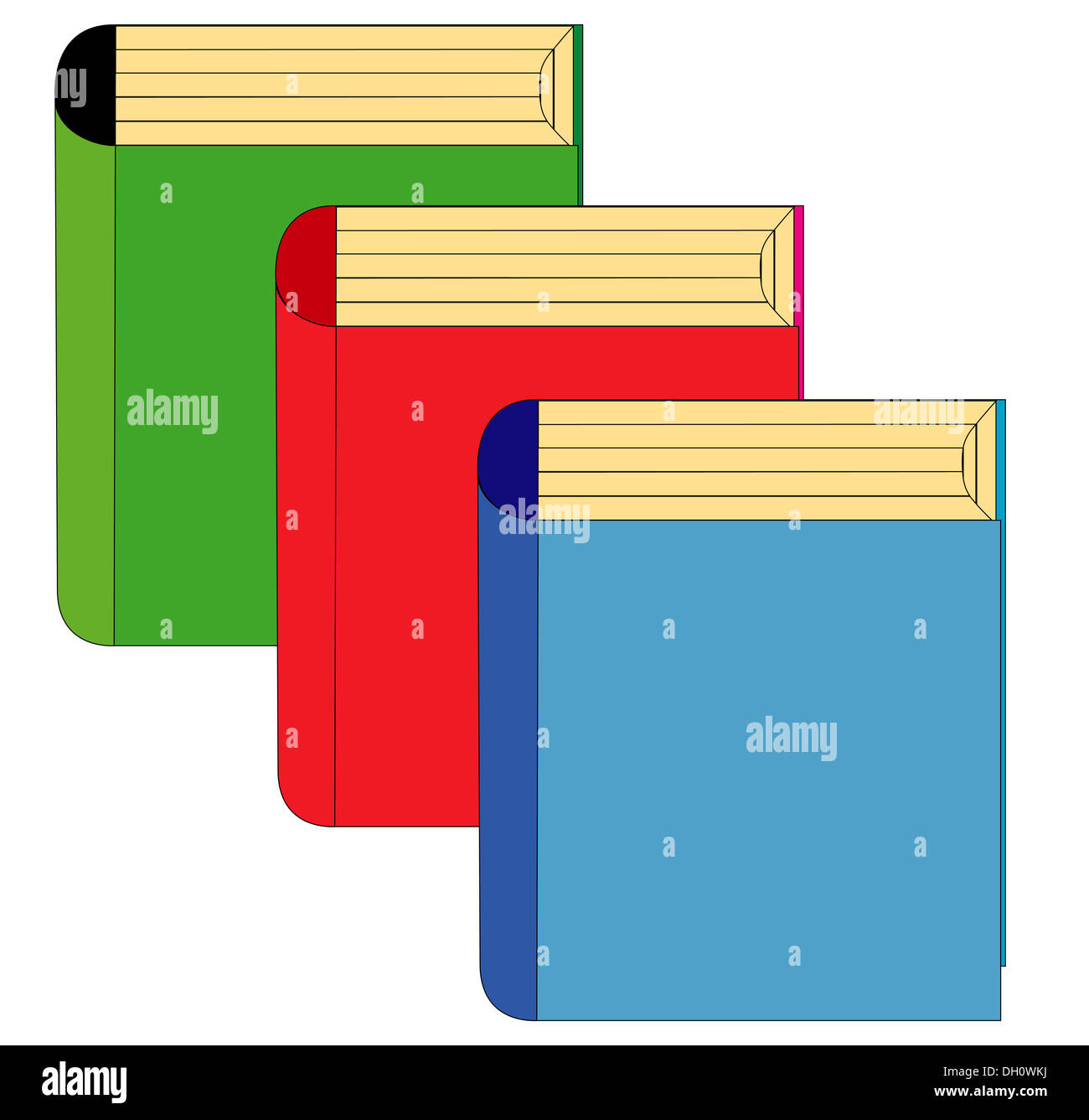 Three books hi-res stock photography and images - Alamy